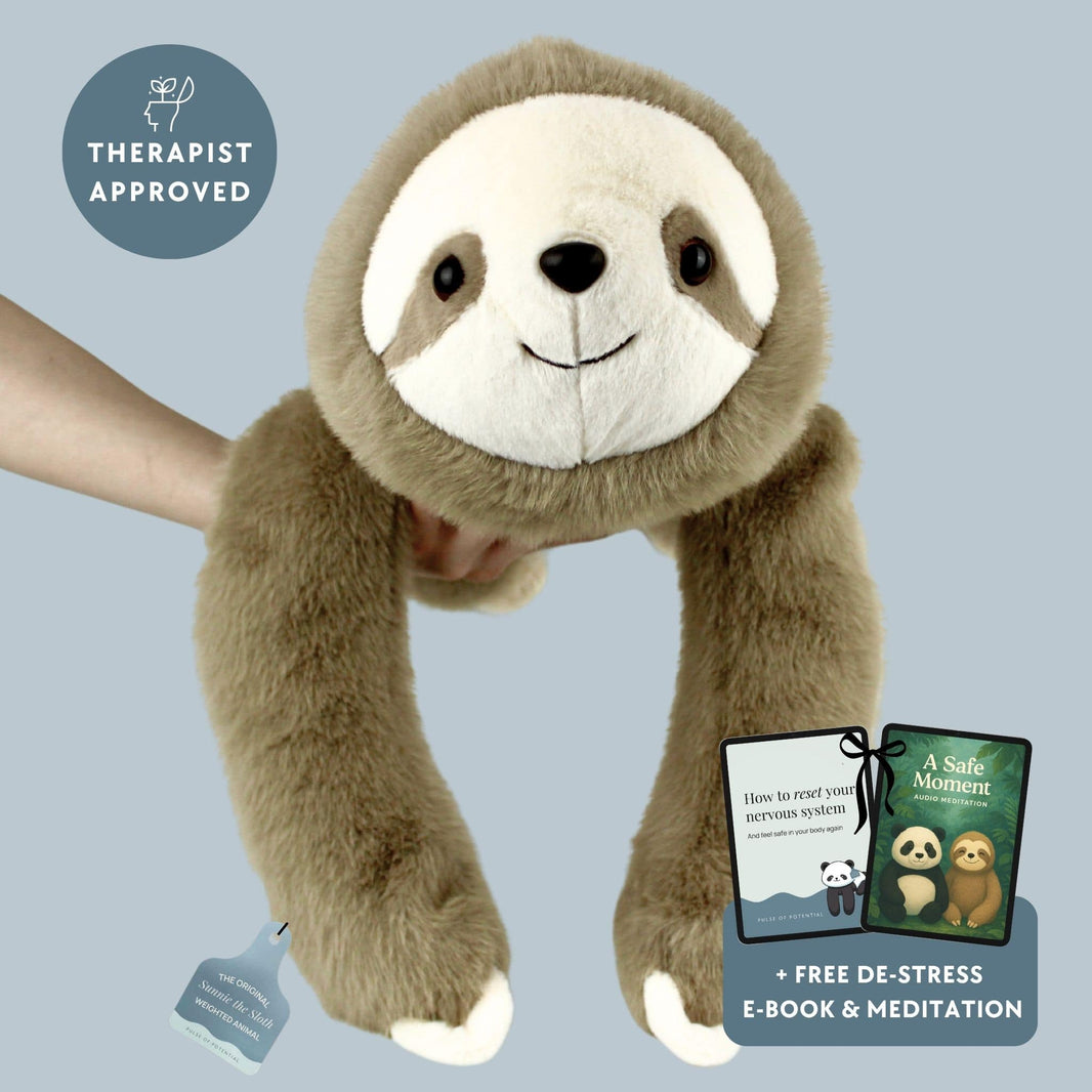 Sunnie the Sloth Weighted Animal